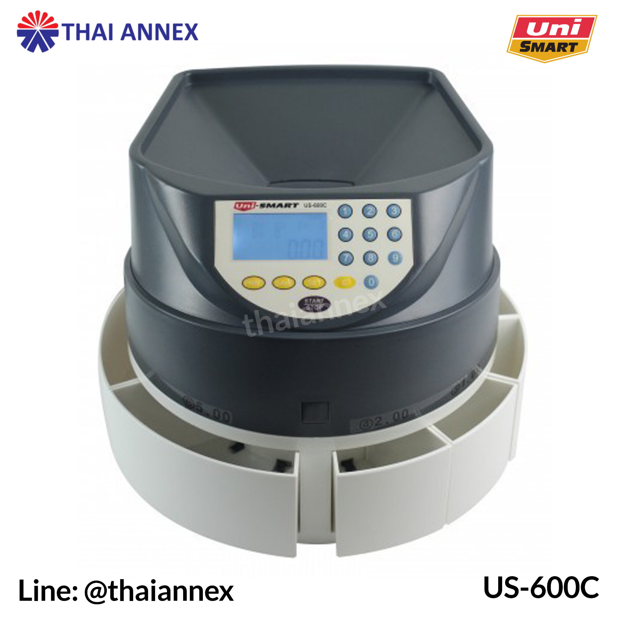 เครื่องนับและคัดแยกเหรียญ Uni-Smart: US-600C